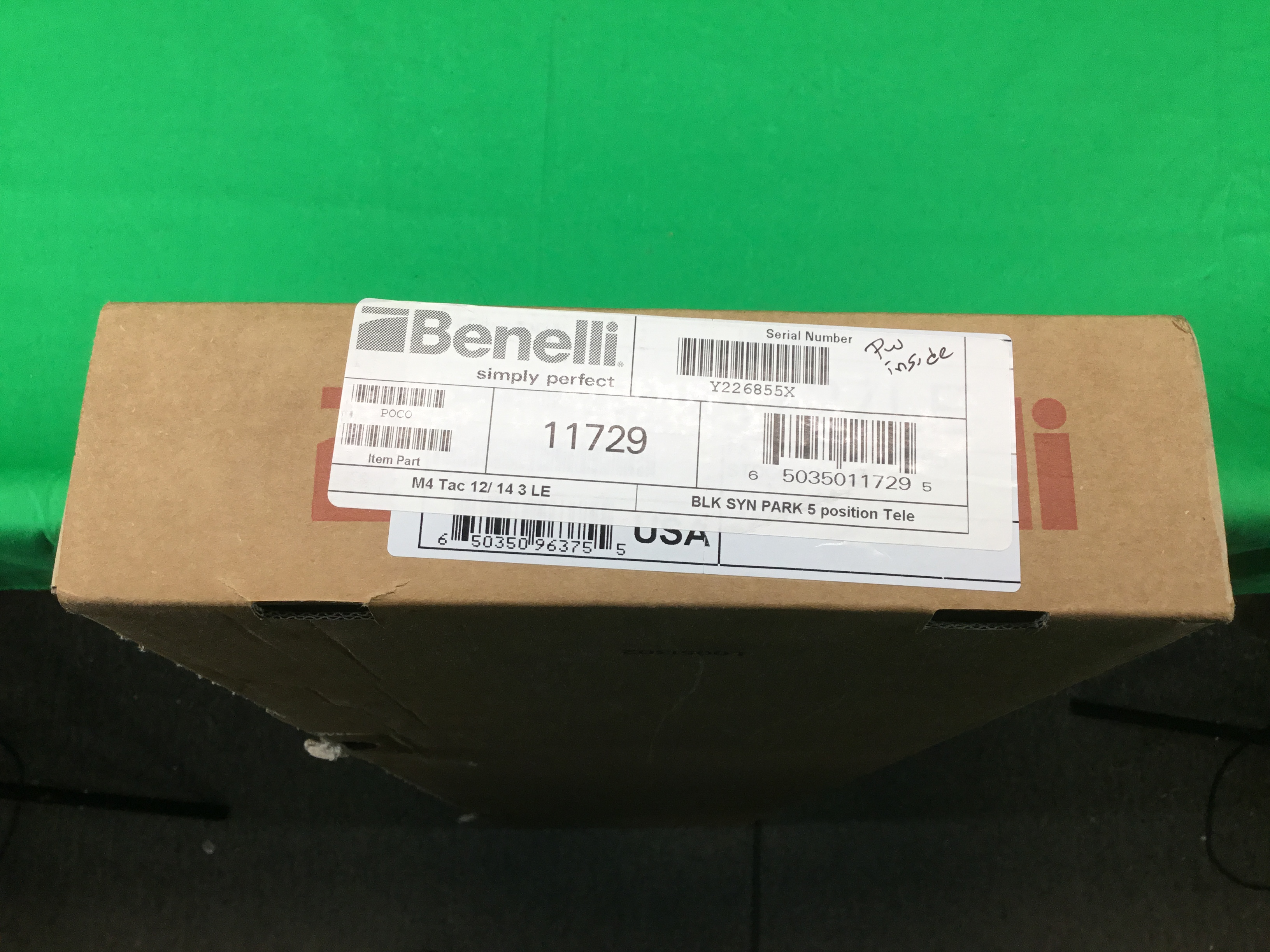 NIB Benelli M4 SBS 12G 3" Tactical 5-Pos Telescoping Stock 14" Barrel ...