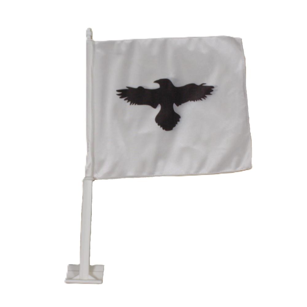 Raven Car Flag