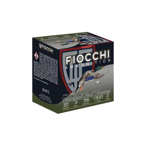 Fiocchi Flyway Steel Waterfowl Steel 20 GA 3" 2 Shot 25-Rounds
