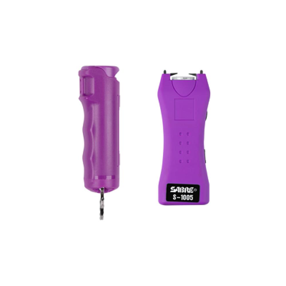 Sabre, Stun Gun and Pepper Spray Package, Purple Color, Stun Gun