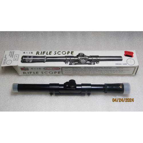 K-MART ALL RPO 4X15 RIFLE SCOPE W/ORIGINAL BOX