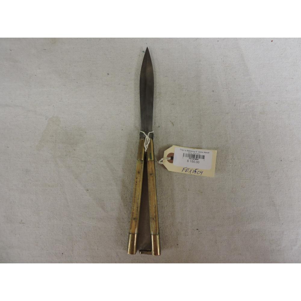 Filipino Balisong 6" bone Handle Butterfly Knife