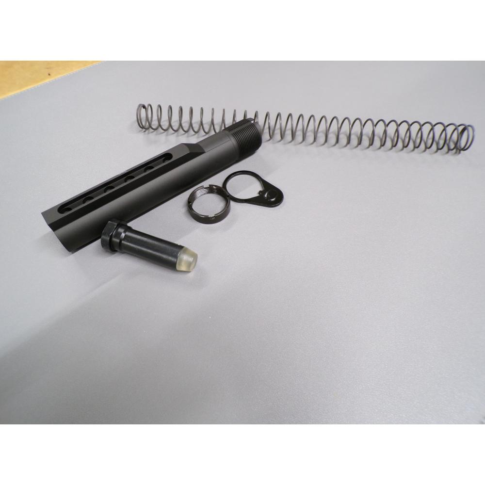 .308 BUFFER TUBE COMBO WITH TUBE, SPRING, BLACK BUFFER, CASTLE NUT,