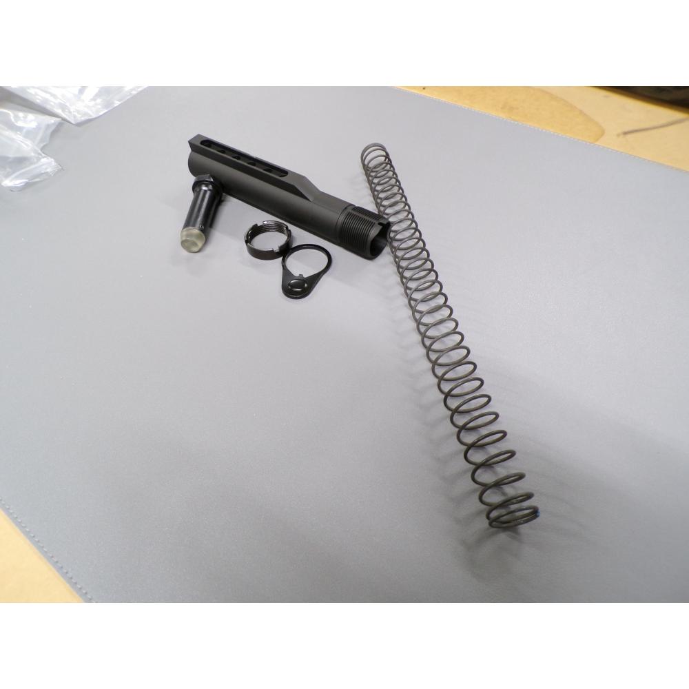 .308 BUFFER TUBE COMBO WITH TUBE, SPRING, BLACK BUFFER, CASTLE NUT,