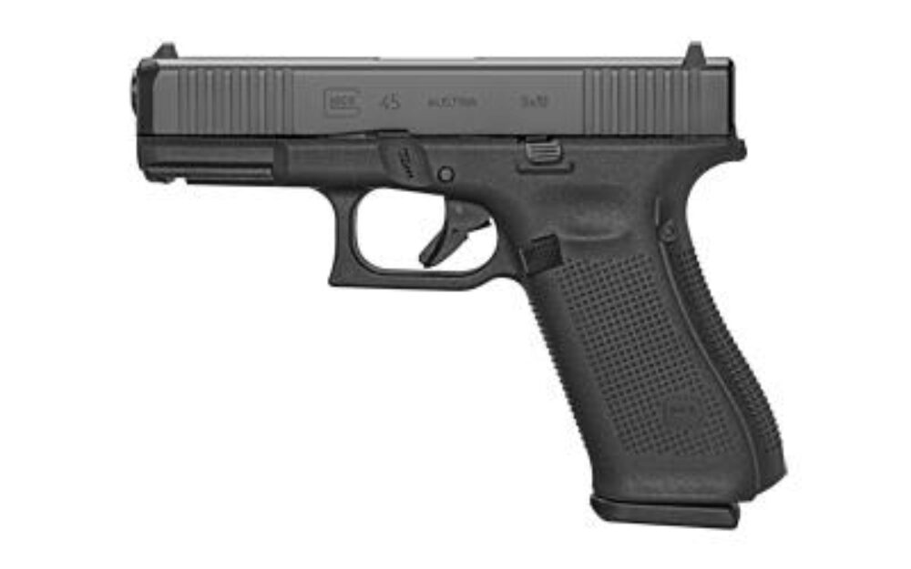 Glock G4517AUT G45 Full Size 9mm Luger 17+1 4.02 Black Steel Barrel ...