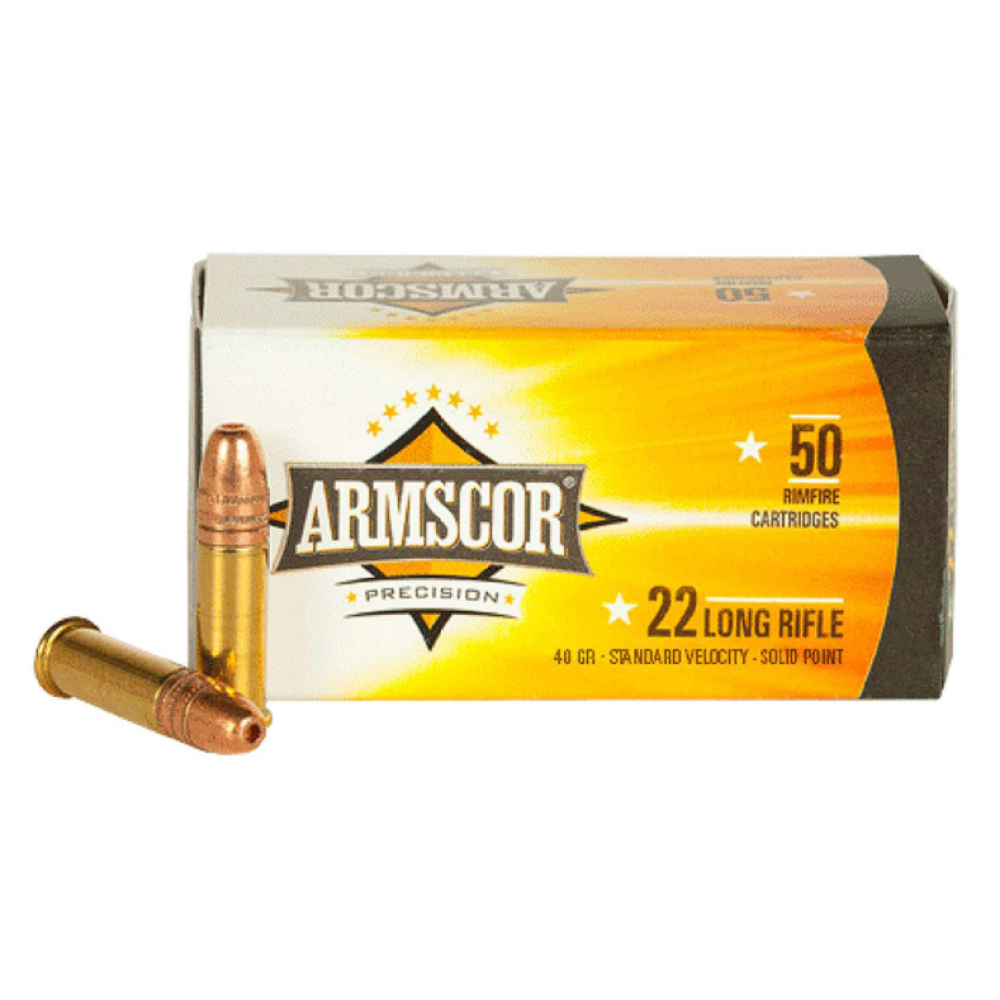 Armscor Precision Competition 22 LR 40 gr Standard Velocity Solid Point ...