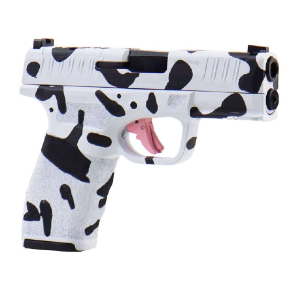 SPRINGFIELD ARMORY HELLCAT PRO HELLCOW PSTL 9MM MS 3.7" BLK/WHITE 2-15RD