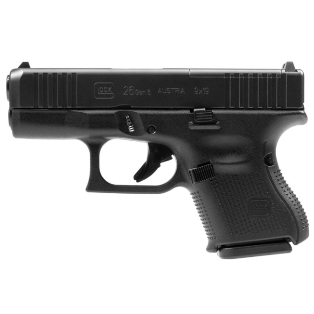 Glock G26 G5 9MM 10+1 3.46" MOS FS 3-10RD MAGS | FRONT SERRATIONS