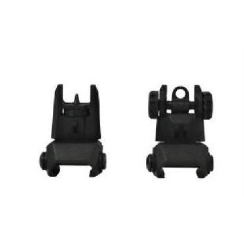 ATI TACTICAL FLIP UP FRONT & REAR BACK UP SIGHT - POLYMER
