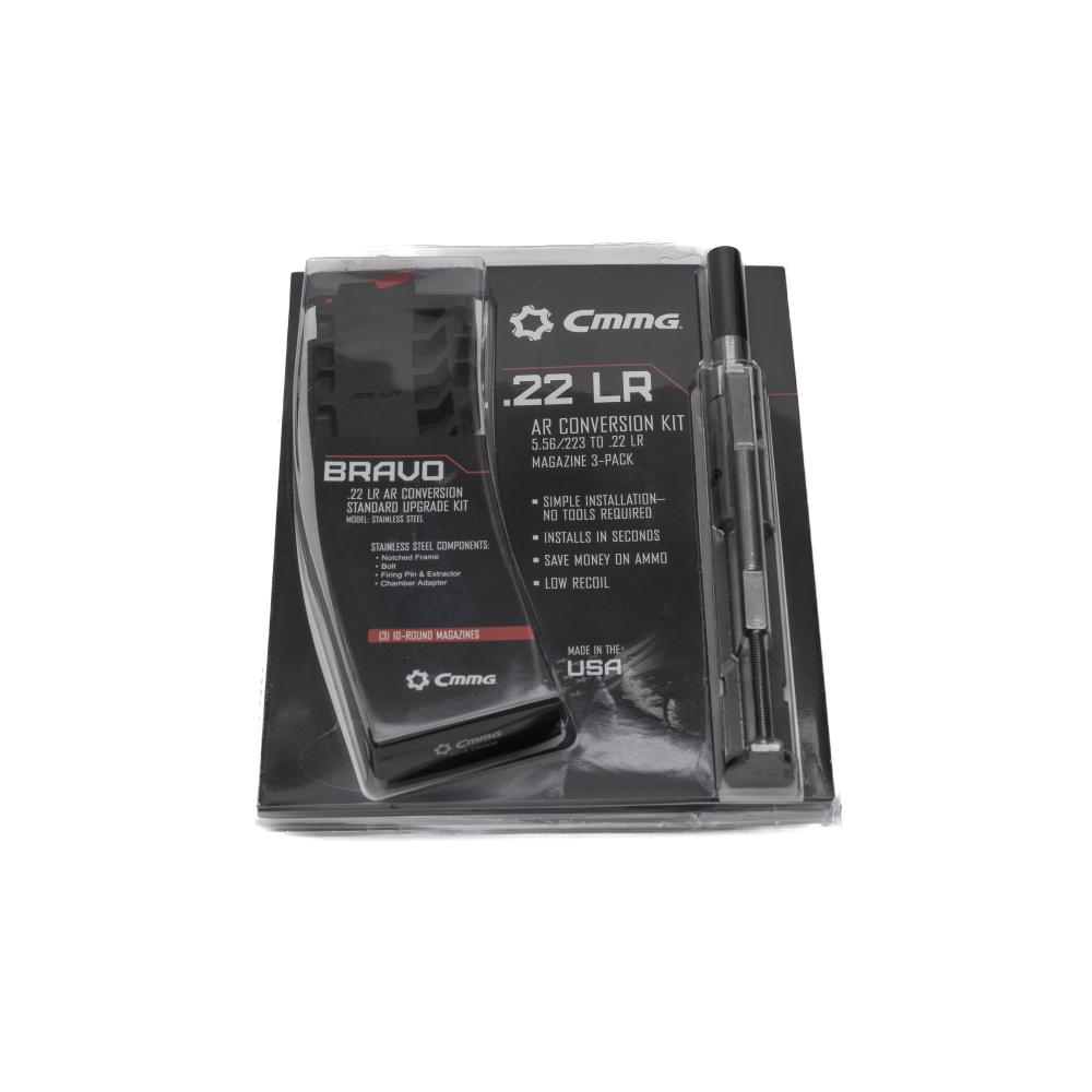 CMMG AR Conversion Kit 22LR Stainless Steel Bolt Group 3 Mags
