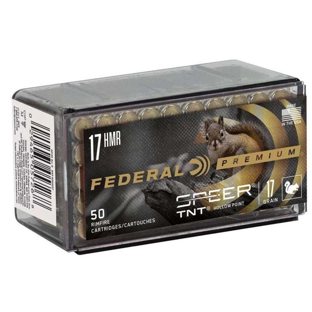 Federal Premium 17HMR V-Shok SPEER TNT 17gr JHP 50rd Box