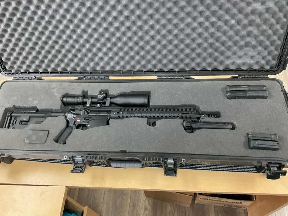 Custom POF CMR 308 + Nightforce NXB 2.5-20x50 FI + Custom Case +4-Mags ...