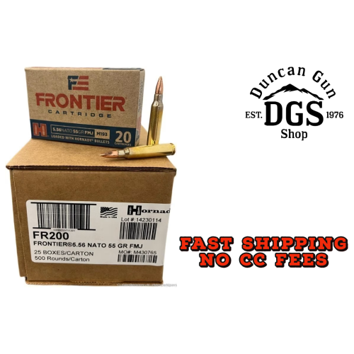 Frontier Cartridge FR200 Military Grade Centerfire Rifle 5.56x45mmNATO ...