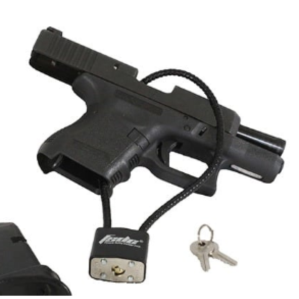 Global Defense Keyed 15" Cable Gun lock (California DOJ-approved)