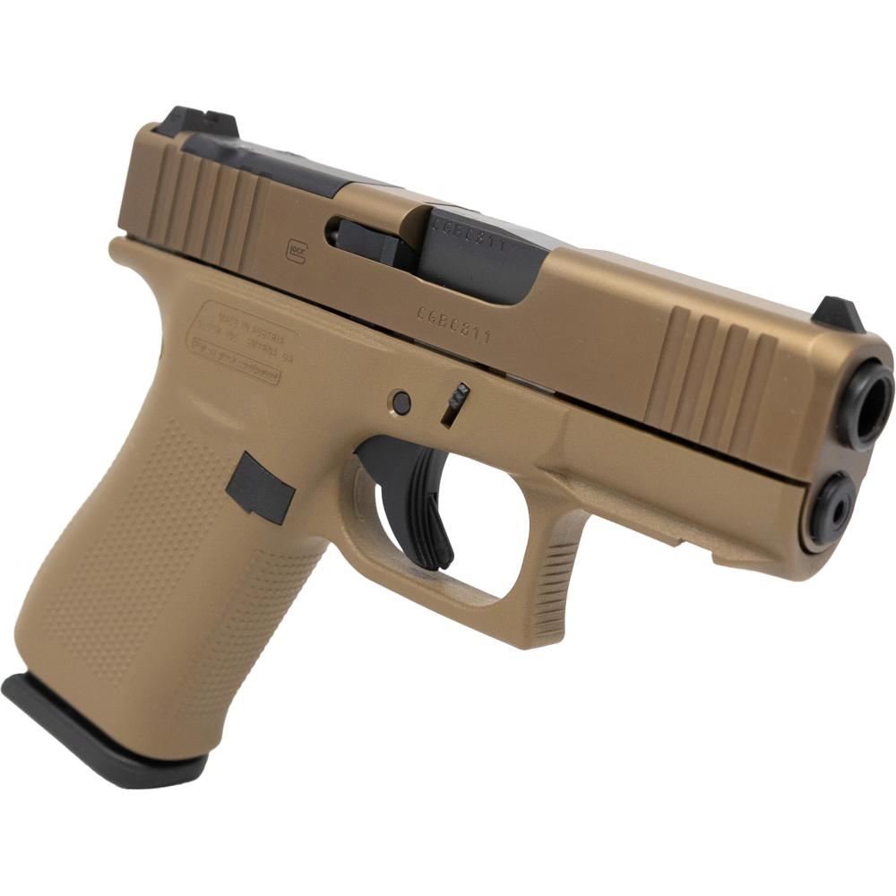 Glock 43X MOS Coyote Brown – 9mm Slimline, Optics?Ready