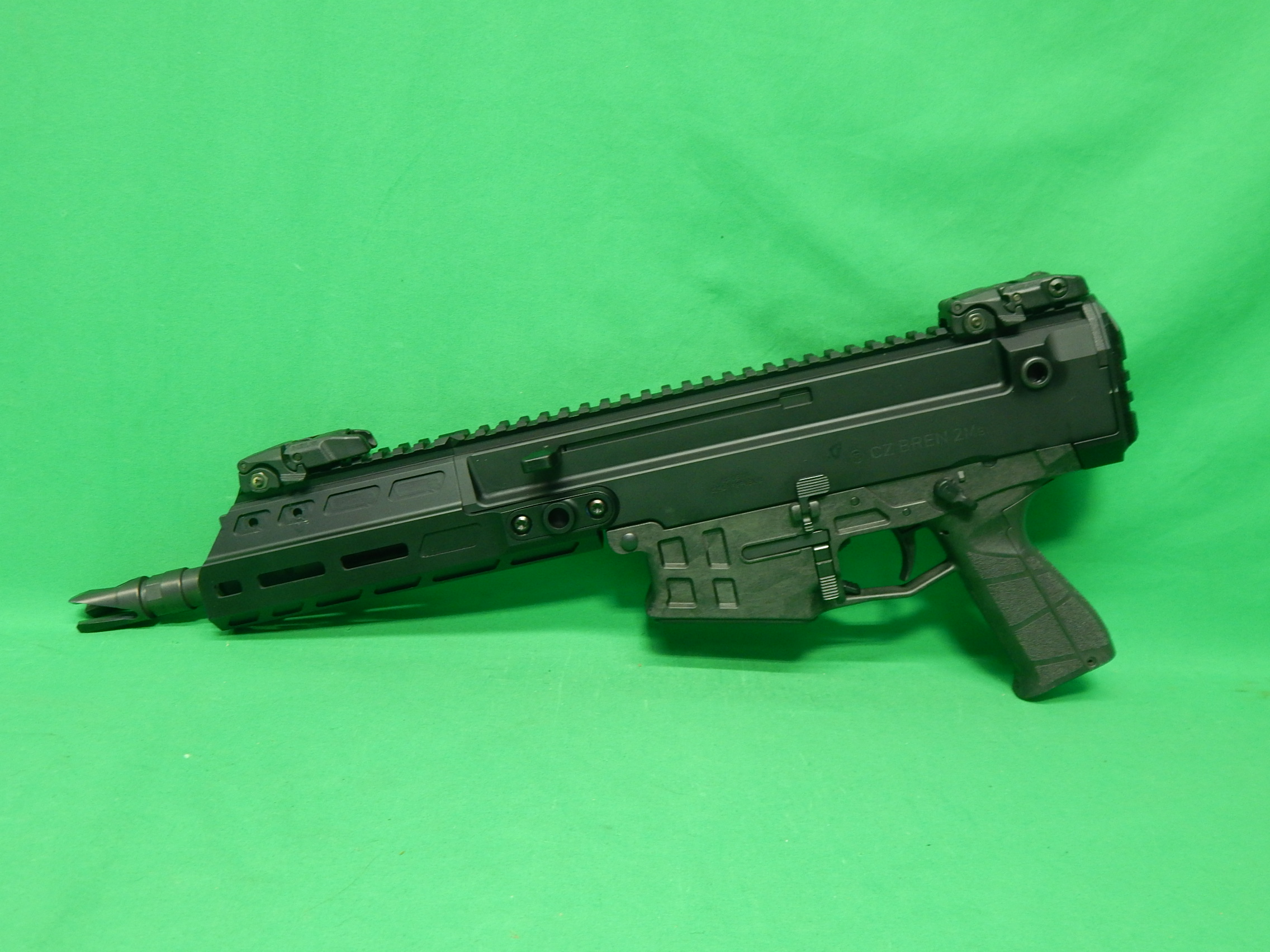 USED CZ BREN 2MS 556 NATO 10" W/ ALUMINUM LOWER OTHER HAND GAURDS AND 1 ...
