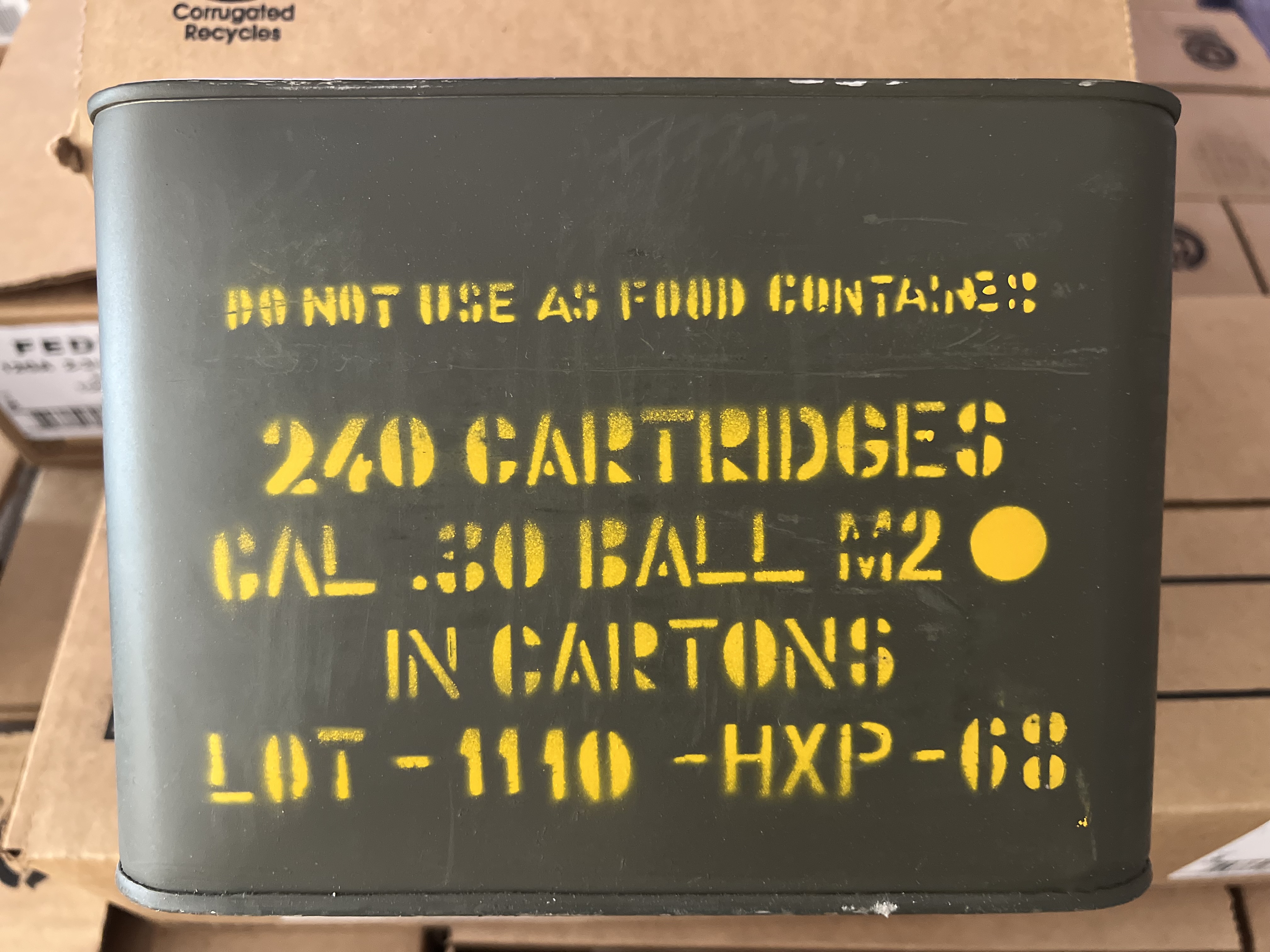 GREEK SURPLUS 240 CARTRIDGES .30 CAL (30-06 SPRG) BALL M2 M1 GARAND ...