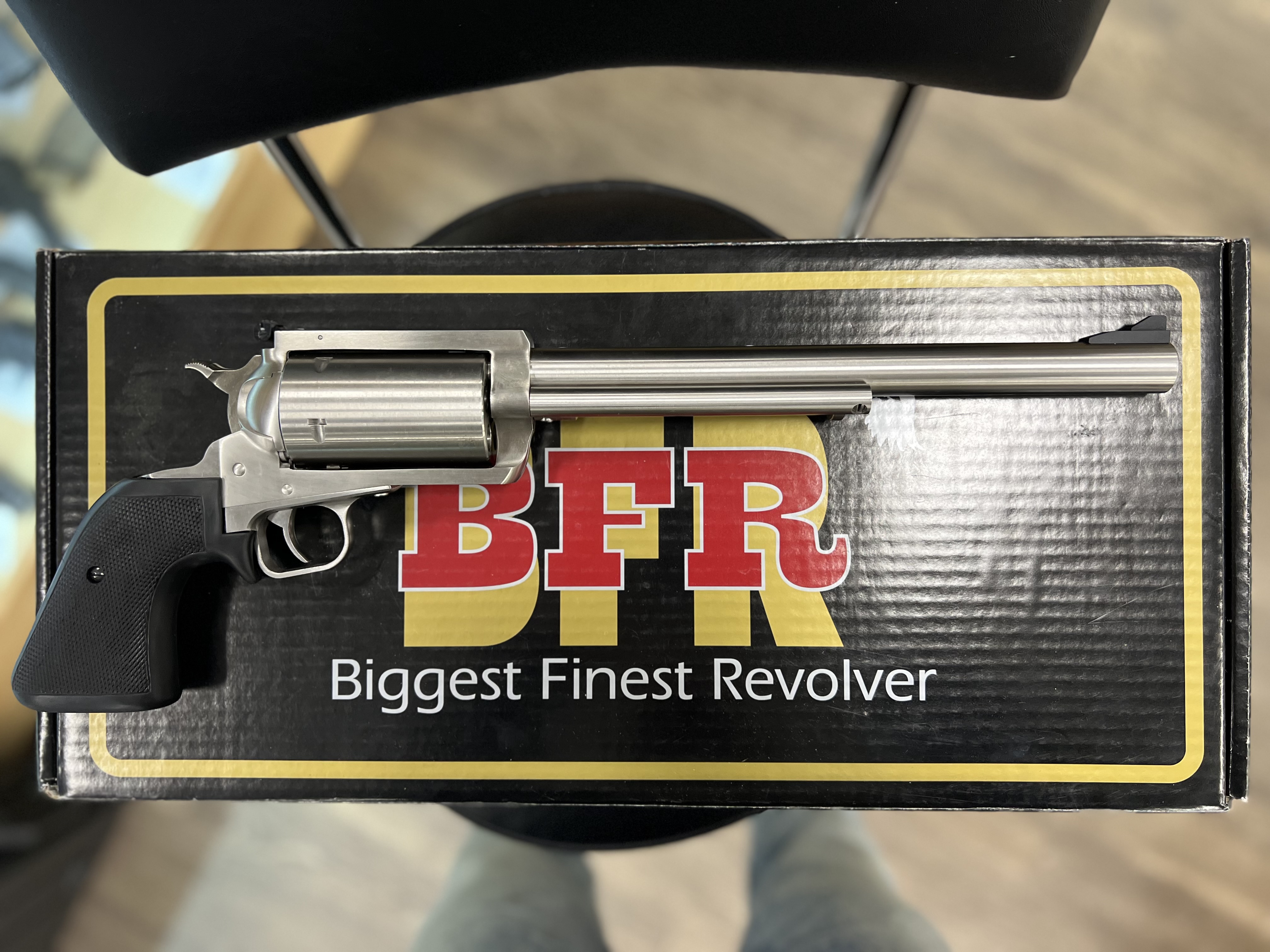 MAGNUM REASEARCH BFR SAO REVOLVER STAINLESS FINISH 10" BBL .444 MARLIN ...