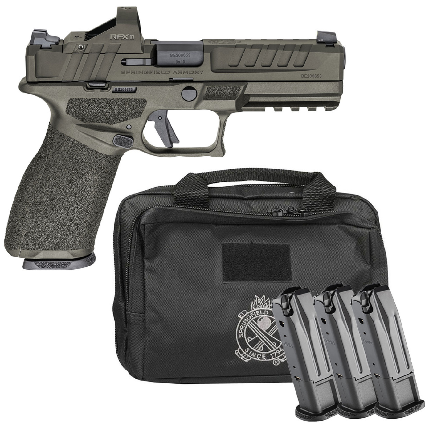 SPRINFIELD ECHELON FULL SIZE OPTICS READY ODG FINISH BUNDLE 4.5" BBL ...