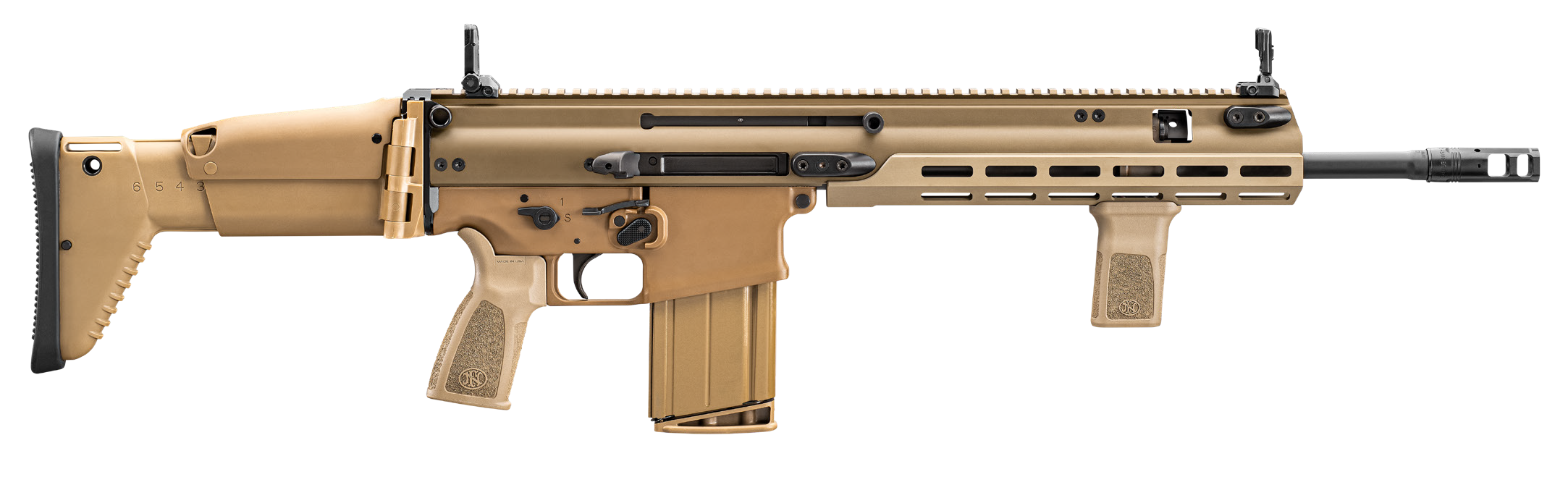 FN AMERICA FNH USA SCAR 17S NEXT GEN (GEN2) FDE M-LOK 16.25" BBL .308 ...